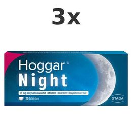 STADA 3x Hoggar Night Tabletten 20 St