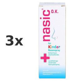 MCM KLOSTERFRAU Vertr. GmbH 3x Nasic f&uuml;r Kinder o.K. Nasenspray 10 ml