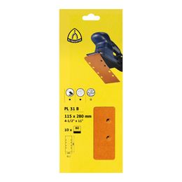 Klingspor PL 31 B Schleifmittel (Set), 93 x 230 mm Lochform GL9, SB-verpackt im Reiter (241731)
