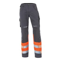 K&Uuml;BLER WORKWEAR K&uuml;bler Hose REFLECTIQ Klasse 1 warnorange/anthrazit Form 2208 Gr&ouml;&szlig;e 52 ; K&uuml;bler Workwear (2208 8340-3797-52)