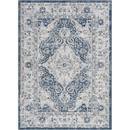 Livabliss Vintage-Teppich, Blau, Textil, Orientalisch, Rechteckig, 160x220 cm, Oeko-Tex&reg; Standard 100, in verschiedenen Gr&ouml;&szlig;en erh&auml;ltlich, Teppiche & B&ouml;den, Teppiche, Vintage-Teppiche