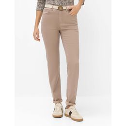 Brax Damen Five-Pocket-Hose Style MARY TAUPE, hellbraun, Gr. 38K