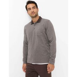 Brax Herren Polo Style PHARELL chocolate, dunkelbraun, Gr. L