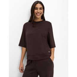 Brax Damen Sweatshirt Style BERTA M brunette, dunkelbraun, Gr. 36
