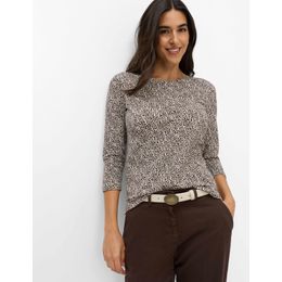 Brax Damen Shirt Style CARINA M warm greige, hellbraun, Gr. 34