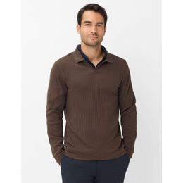 Brax Herren Polo Style PRINCETON chocolate, dunkelbraun, Gr. L