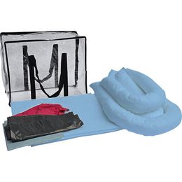 eurokraft basic Leckage-Notfallset in Tragetasche, Bindung 50 l, Ausf&uuml;hrung &Ouml;l, blau