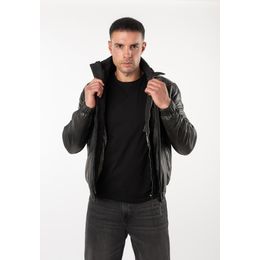Mauritius Herren Lederjacke "MMEsky", schwarz, Gr. L, unifarben, Obermaterial: 100% Schafsleder. Futter: 100% Nylon. Kragen: 100% Nylon. &Auml;rmelfutter: