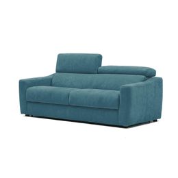 Schlafsofa Egoitaliano, B:195cm H:79cm T:102cmblaugr&uuml;n, 100% Polyester, Wohnzimmer, Sofas, "STRIKE, Made in Italy-Designsofa mit