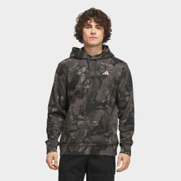 Herren Kapuzensweatshirt "M PHOTRK AOP HD"grau three, carbon, Gr. M, adidas Sportswear, Obermaterial: 55% Baumwolle, 36% Polyester, 9% Viskose,