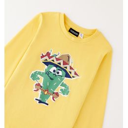 sarabanda Jungen T-Shirt "BABY BOY SWEATER", gelb, Gr. 110, 100% Baumwolle, Shirts