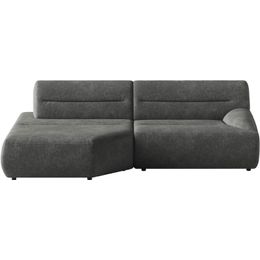 Sit & More Ecksofa SIT & MORE, B:260cm H:80cm T:130cmdunkelgrau, 100% Polyester, Wohnzimmer, Sofas, "Scrabble", Modernes Design in verschiedenen Stoffarten