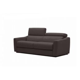 Schlafsofa Egoitaliano, B:195cm H:79cm T:102cmschwarz, Leder, Wohnzimmer, Sofas, "STRIKE, Made in Italy-Designsofa mit Dauerschlaffunktion,Breite 195
