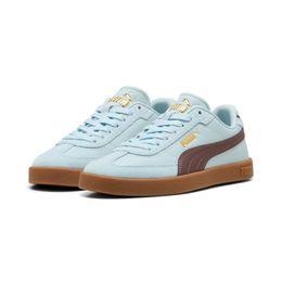 Puma M&auml;dchen Sneaker "CLUB II ERA JR", Gr. 39aqua glow, rich cocoa, Leder, unifarben, Schuhe, f&uuml;r Sportmode und Streetwear, mit SOFTFOAM+ Einlegesohle