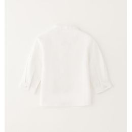 IDO Jungen Businessshirt "BABY BOY LONG SLEEVE SHIRT"optical wei&szlig;, Gr. 86, 55% Leinen, 45% Baumwolle, Shirts