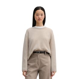 Marc O'Polo MARC O'POLO Damen Strickpullover "aus flauschiger Lambswool"natural, Gr. XXL, unifarben, Obermaterial: 100% Schurwolle, Pullover