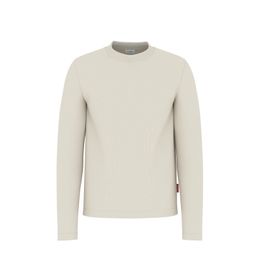 JOOP! JOOP JEANS Herren Langarmshirt "Cedric"natural, Gr. L, unifarben, Single Jersey, Obermaterial: 95% Baumwolle, 5% Elasthan, Shirts