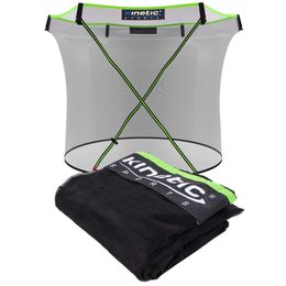 KINETIC SPORTS Trampolin Sicherheitsnetz f&uuml;r ULTIMATE PRO Gartentrampoline &oslash; 244/305/366/427 cm - Mit Rei&szlig;verschluss und Sicherheitsclips, UV best&auml;ndig, Ersatznetz Fangnetz Schutznetz f&uuml;r &Oslash; 244 cm Trampolin