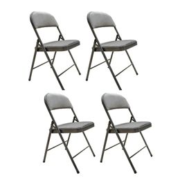 HTI-Living Klappstuhl 4er Set Grau