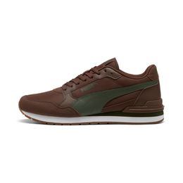 Puma Damen Sneaker "ST RUNNER V4 NL", Gr. 44chestnut braun, moss veil, Puma wei&szlig;, gum, Textil, Schuhe