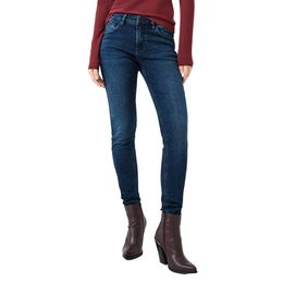 QS Damen Stretch-Hoseblau, Gr. 38, unifarben, Denim/Jeans, Obermaterial: 99% Baumwolle, 1% Elasthan. Futter: 70% Polyester, 30% Baumwolle, Hosen,