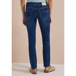 Cecil Damen Comfort-fit-Jeansmid blau used wash, Gr. 29, unifarben, Jeans, 75% Baumwolle, 23% Polyester, 2% Elasthan, Jeans, 5-Pocket-Style