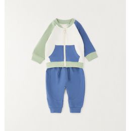 MINIBANDA M&auml;dchen Shorts "BABY BOY TWO PIECES SET"optical wei&szlig;, Gr. 62, 100% Baumwolle, Hosen