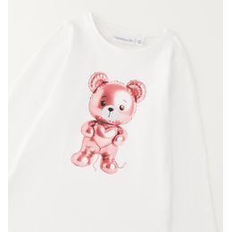 sarabanda M&auml;dchen Sweatshirt "BABY GIRL SWEATER"optical wei&szlig;, Gr. 116, 95% Baumwolle, 5% Elasthan, Sweatshirts