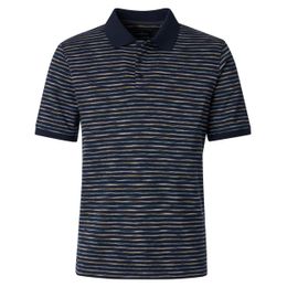 Casamoda Herren Poloshirt "Casamoda Polo-Shirt gestreift"dunkelblau, Gr. XXL, 80% Baumwolle, 20% Polyester, Shirts