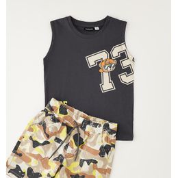 sarabanda Jungen T-Shirt "BABY BOY SUMMER SET"dunkelgrau, Gr. 86, 100% Baumwolle - 98% Baumwolle, 2% Elasthan, Shirts