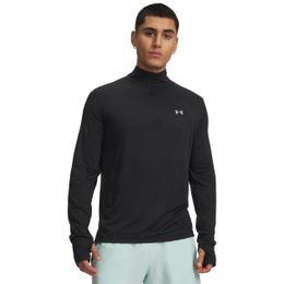 Under Armour Herren Laufshirt "UA VELOCITI 1/4 ZIP"schwarz, reflective, Gr. M, Jacquardmuster, unifarben, Trikot, Obermaterial: 100% Polyester,