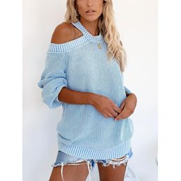LA Angels Pullover in Hellblau - 61% | Gr&ouml;&szlig;e S | Damen-pullover-cardigans