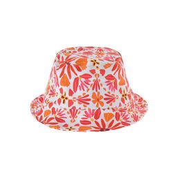 BLE Hut in Wei&szlig;/ Orange/ Rot - 18% | Damen-muetzen-caps
