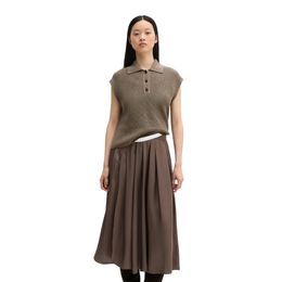 Marc O'Polo MARC O'POLO Damen Poloshirt "aus Organic Cotton-Qualit&auml;t"stone taupe melange, Gr. M, unifarben, Obermaterial: 100% Baumwolle, Shirts