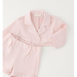 MINIBANDA M&auml;dchen Shorts "BABY GIRL SET"pink, Gr. 86, 64% Viskose, 32% Polyamid, 4% Elasthan, Hosen