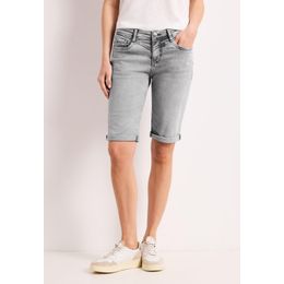 Street One Damen Comfort-fit-Jeansmid grau wash, Gr. 34, unifarben, Jeans, 85% Baumwolle, 9% Polyester, 4% Elastomultiester, 2% Elasthan, Jeans, in