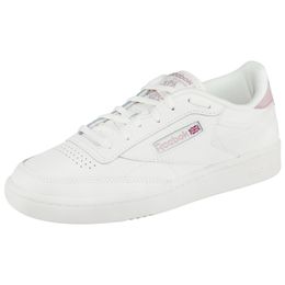 Reebok CLASSIC Jungen Sneaker "CLUB C", Gr. 38chalk, chalk, smokeyrose, Leder, Schuhe