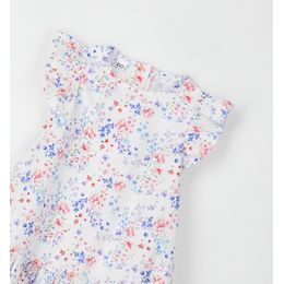 IDO M&auml;dchen Sommerkleid "BABY GIRL SUMMER DRESS"light blau, pink, Gr. 86, 100% Baumwolle, Kleider