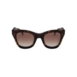 Carolina Herrera Damen-Sonnenbrille in Braun/ Hellbraun - 70% | Gr&ouml;&szlig;e 50 | Damen-brillen
