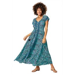 Aller Simplement Kleid in T&uuml;rkis/ Schwarz - 83% | Gr&ouml;&szlig;e 34/36 | Damen-kleider