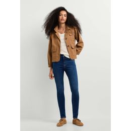 Pepe Jeans Damen Skinny-fit-Jeans "skinny fit jeans SKINNY JEANS MW REGENT", blau, Gr. 27, 59% Modal, 39% Polyester, 2% Elasthan, Jeans