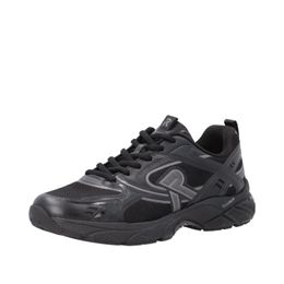 RIEKER SPORT Herren Sneaker, Gr. 45, schwarz, Synthetik, Textil, Schuhe, Schn&uuml;rschuh, Halbschuh in sportiver Optik