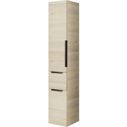 Hochschrank SAPHIR, B:30cm H:168cm T:33cmpolar pinie, Holzwerkstoff, Badezimmer, Schr&auml;nke, "2 Dreht&uuml;ren, 1 Auszug mit Soft-Close"
