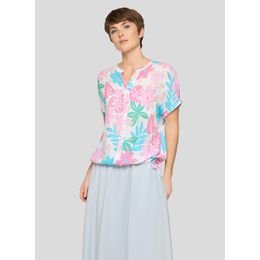 Rabe Damen Hemdblusekrokus, Gr. 36, bedruckt, Web, Obermaterial: 100% Viskose, Blusen, mit All-Over Print
