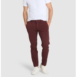 MAC Herren Chinohose "Driver"schwarz burgundy, Gr. 33, Web, Obermaterial: 89% Baumwolle, 8% Polyester, 3% Elasthan, Hosen, mit Stretch