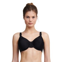 Chantelle Damen B&uuml;gel-BH "HEDONA", Gr. 95schwarz, Obermaterial: 75% Polyamid, 25% Elasthan, BHs, blickdichtes Gewebe, Guipure Spitze, leichter