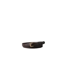 Calvin Klein Damen Lederg&uuml;rtel "ESSENTIAL BUCKLE 20MM"delicioso, antique light gold, Gr. 90, B&uuml;ffelleder, G&uuml;rtel, Regular fit und gr&ouml;&szlig;enverstellbar