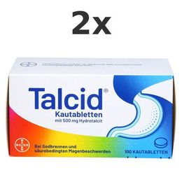 BAYER 2x Talcid Kautabletten 100 St