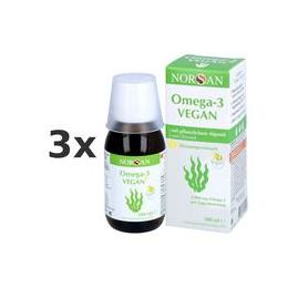 3x Norsan Omega-3 vegan fl&uuml;ssig 100 ml