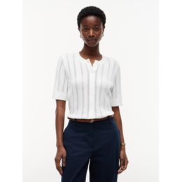 Tommy Hilfiger Damen Chinohose "COTTON SLIM STRAIGHT CHINO"schwarz night navy, Gr. 40, unifarben, Web, Obermaterial: 65% Baumwolle, 33% Lyocell, 2%